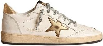 Golden Goose Basket en cuir avec &eacute;toile