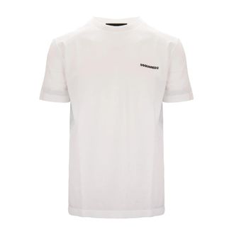 Dsquared2 T-Shirt mit Rundhalsausschnitt - - Tops - Herren - Wei&szlig; - XL