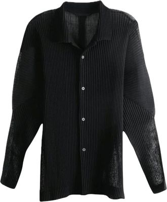 Issey Miyake Herren, Shirts, Schwarzk, XLGr&ouml;&szlig;e