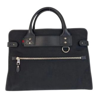 Gucci Sacoche en nylon et cuir Pre-owned - Homme - Pre-owned - Noir - Taille: ONE Size