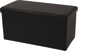 Echtwerk Sitzbank, Schwarz, 76 x 38 x 38 cm EW-SB-0470