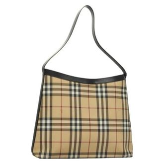 Burberry Pre-owned Cuir sacs-main - Femme - Pre-owned - Beige - Taille: ONE Size