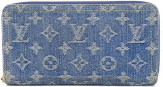 Louis Vuitton Portefeuille long LV Remix Monogram Denim doccasion - Femme - Pre-owned - Bleu - Taille: ONE Size