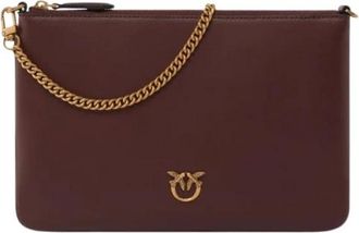 Pinko Pinko, Femme, Sacs, Rouge, Taille: ONE Size Flat Love Bag Simply