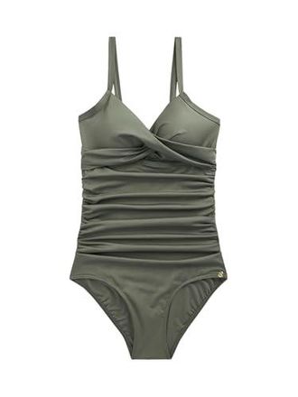 Next Femme Maillot de Bain Gainant Remodelant Vert Kaki 40