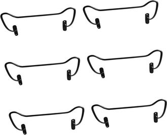 Lurrose 6 St&uuml;ck Teiliges Wand weinregal aus Robustem Eisen Stabiler Flaschenhalter f&uuml;r Rotwein Modernes Design Einfache Montage f&uuml;r Stilvolle Weinpr&auml;sentation