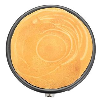 Senya Crepe Time SYCK-CV026-SP2 Platte aus Aluminiumguss, f&uuml;r gro&szlig;e Cr&ecirc;pes von 30 cm, Edelstahl, Schwarz