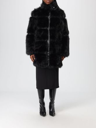 Patrizia Pepe Pelzmantel PATRIZIA PEPE Damen Farbe Schwarz