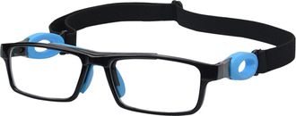 Perfeclan technisch Basketballbrille, Verstellbarer Gummiband Anti-Fog-Sportbrille Schutzbrille Schutzbrille für Radfahren Tennis, Blau