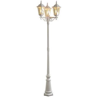 Konstsmide Firenze 7217-250 Standleuchte B: 57,5cm T: 57,5cm H: 220cm / 3x100W / IP43 / lackiertes Aluminium / matt-weiß