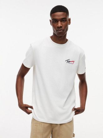 Tommy Jeans T-Shirt TJM REGULAR SIGNATURE 2PACK (Packung, 2-tlg) gro&szlig;er R&uuml;ckenprint