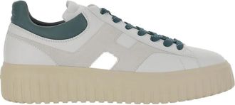 Hogan Low-Top Sneaker - H-Stripes Sneakers - Gr. 7_5 - in Weiß - für Damen