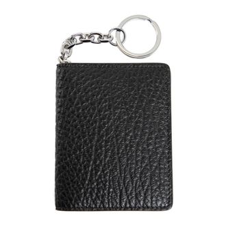 Maison Margiela Femme, Accessoires, Noir, Taille: ONE Size Porte-cartes et porte-cl&eacute;s &agrave; quatre points de couture