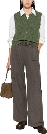Yerse Yerse - Troye45 Pantalons - Femme - Pantalons - Brun - Taille: 36 FR