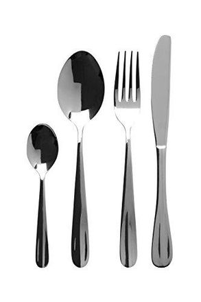 Premier Housewares Monica Rosmarin Besteck, 16er Set, Edelstahl 18,0