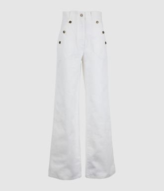 Max Mara Pantalon Badesse White, Max