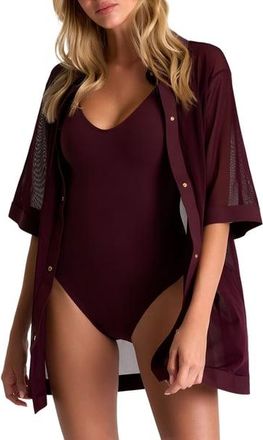 Shan Cache-maillot de bain boutonn&eacute;