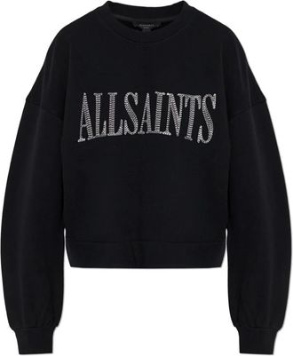 AllSaints Femme, Sweatshirts et sweats &agrave; capuche, Noir, Taille: 42 FR Dash SweaT-shirt