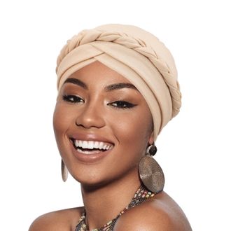 Dreshow 1 St&uuml;ck Afrikanischer Damen Turban Geflecht Kopfbedeckung Kopft&uuml;cher Chemo Kappe Vorgebunden Beanie M&uuml;tze Kopfwickel Schlafm&uuml;tze