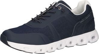 Caprice Herren Sneaker flach Low Top Vegan, Blau (Jeans Comb), 44 EU