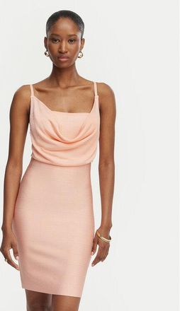 Guess Coctailkleid W6GK83 Z0686 Korallenfarben Slim Fit