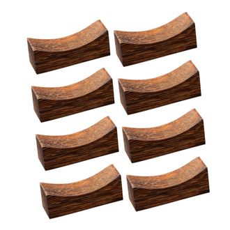 Cabilock 8st&uuml;cke Japanische Essst&auml;bchenablage Holz Mit Einseitiger Rillenkonstruktion Sp&uuml;lmaschinenfest F&uuml;r Essst&auml;bchen L&ouml;ffel Gabeln K&uuml;chenbesteck F&uuml;r Zuhause