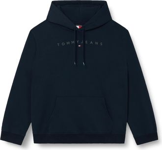 Tommy Jeans Damen Tjw Reg Tonal Linear Hoodie EXT Dw0Dw20304 Kapuzenpullover, Blue (Dark Night Navy), 5XL