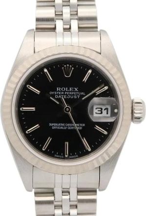 Rolex Pre-owned Datejust 79174 - Femme - Pre-owned - Noir - Taille: ONE Size