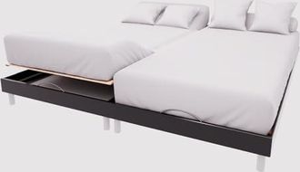 Soleil d'Ocre Spannbettlaken TPR aus Baumwolle 57 Fäden 2X70X190 cm UNI Weiß