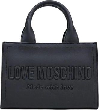 Love Moschino Femme, Sacs, Noir, Taille: ONE Size Sac &agrave; main en poly&eacute;thyl&egrave;ne au design &eacute;pur&eacute;