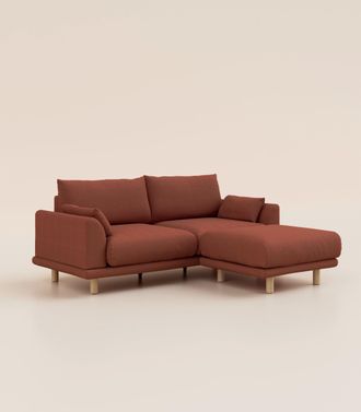 Tediber Canap&eacute; dangle 3 places - Tissu Terracotta - Tediber