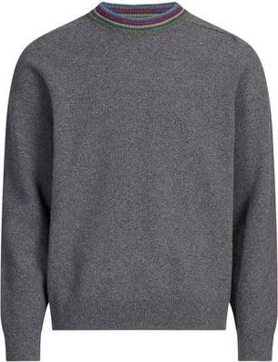 Paul Smith Pull droit &agrave; col imprim&eacute; en laine m&eacute;rinos