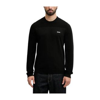 HUGO BOSS Momentum-X CN Pullover - - Knitwear - Herren - Schwarzk - S