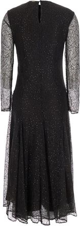 Twinset Lace V-Neck Dress - Black