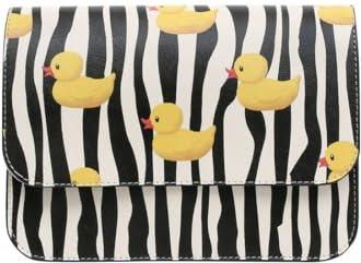 Dogo Femme Cuir Vegan Bleu Foncé Sac à Main - And Wonders How It All Turns Out Motif