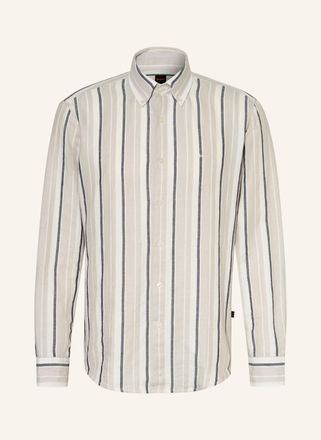 HUGO BOSS Hemd Ricoplus Regular Fit grau