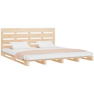 vidaXL Massivholzbett ohne Matratze 140x200 cm Kiefernholz Vidaxl
