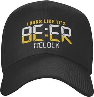 Generic Casquette de baseball classique qui ressemble &agrave; sa bi&egrave;re Oclock Casquette de baseball pour femme et homme r&eacute;glable pour adulte Cadeau d&eacute;t&eacute;