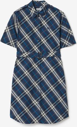 Burberry Baumwoll-Hemdkleid in Check, Size: 02