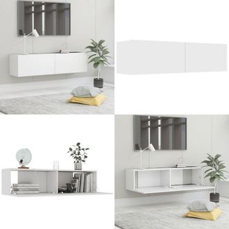 vidaXL Vidaxl - TV-Schrank Wei&szlig; 120x30x30 cm Holzwerkstoff - tv Schrank - Wandregal - Fernsehtisch - Wei&szlig;er tv Stand - Regal Mit T&uuml;ren - Home & Living