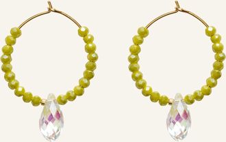 Anni Lu Anni Lu Ohrringe Cosmic Cactus Pale Olive By Glambou gold