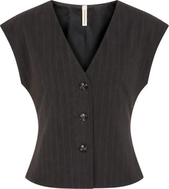 Tensione In Ma&szlig;geschneiderte Nadelstreifenweste - - Jackets - Damen - Grau - M