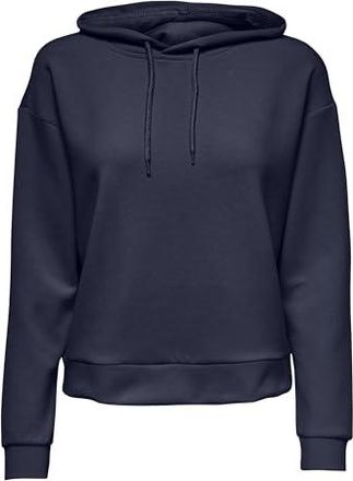 Only Only Femme Onplounge Hood Ls SWT Noos Sweatshirt &Agrave; Capuche, Bleu Marine., S EU