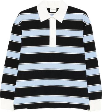 Closed Striped Polo Top