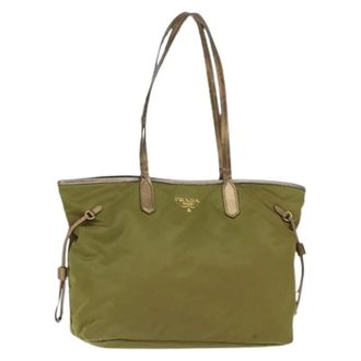 Prada Pre-owned Vintage Nylon Tote - - Pre-owned - Damen - Gr&uuml;n - ONE SIZE