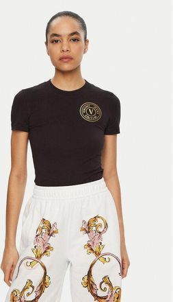 Versace Jeans Couture T-Shirt 78HAHT00 Schwarz Regular Fit