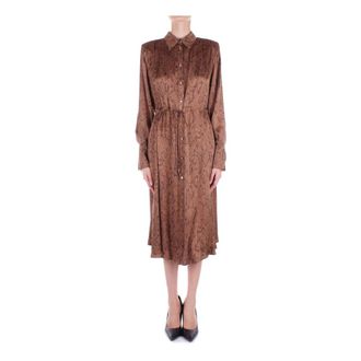 Liu Jo Beige Kleid Mit Vorderkn&ouml;pfen - - Dresses - Damen - Beige - XL