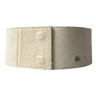 Gianfranco Ferre Wide Fashion Tailleng&uuml;rtel - - Accessories - Damen - Wei&szlig; - ONE SIZE