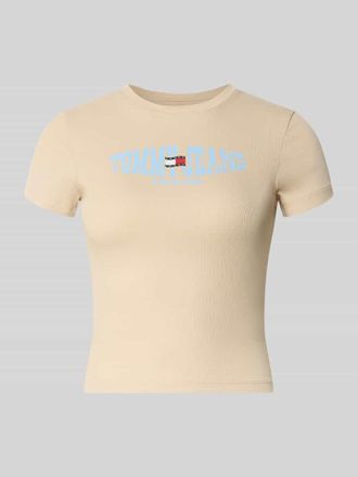 Tommy Jeans Slim Fit T-Shirt aus Baumwoll-Mix