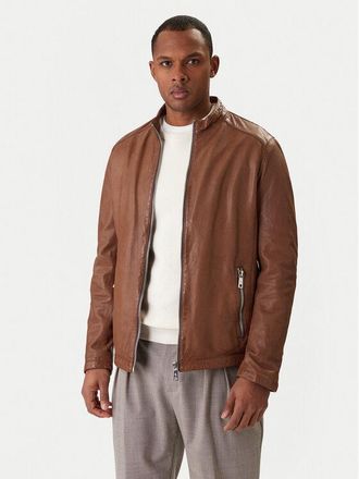 Milestone Lederjacke Oliverio 611099 60770 Braun Regular Fit